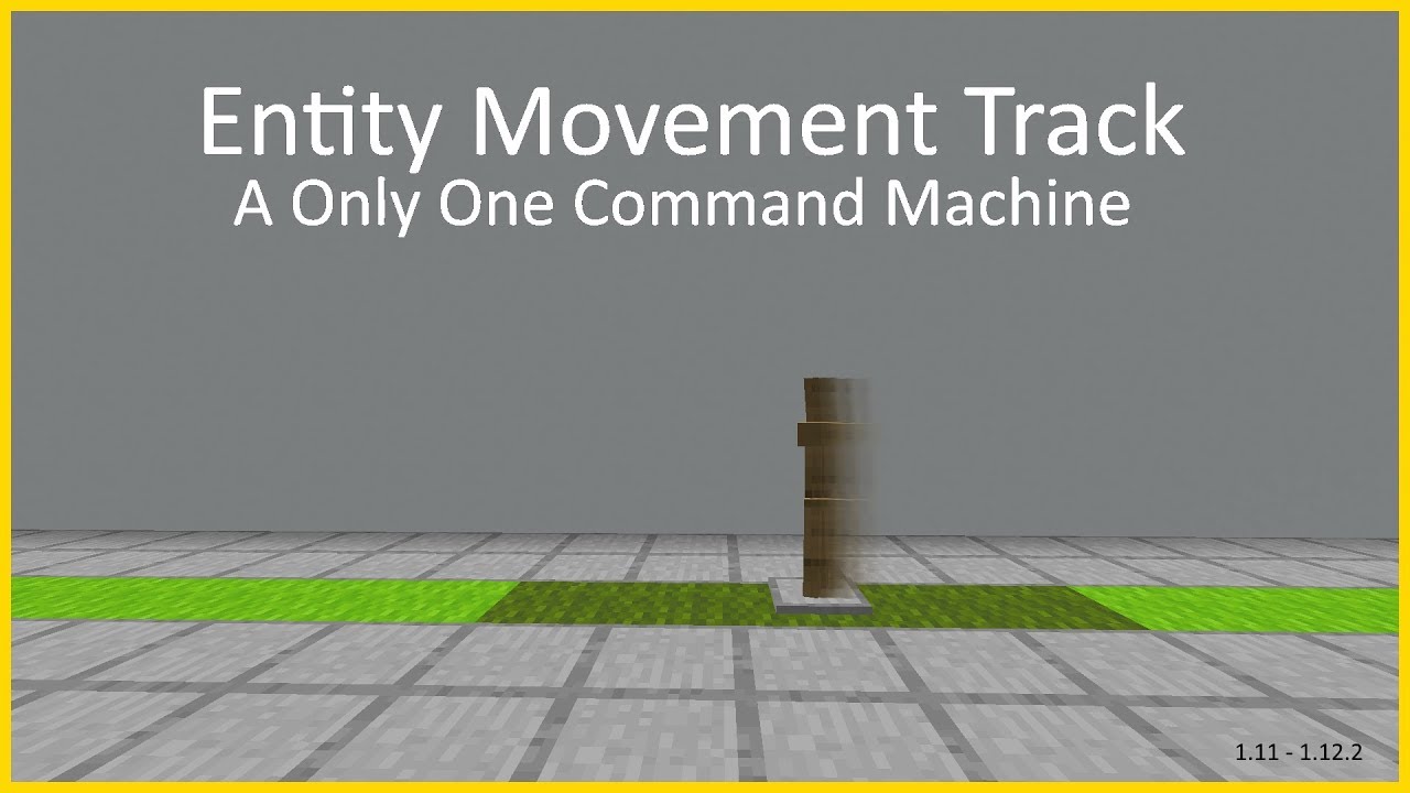 Minecraft 1.11 - 1.12.2 Entity movement track system - YouTube