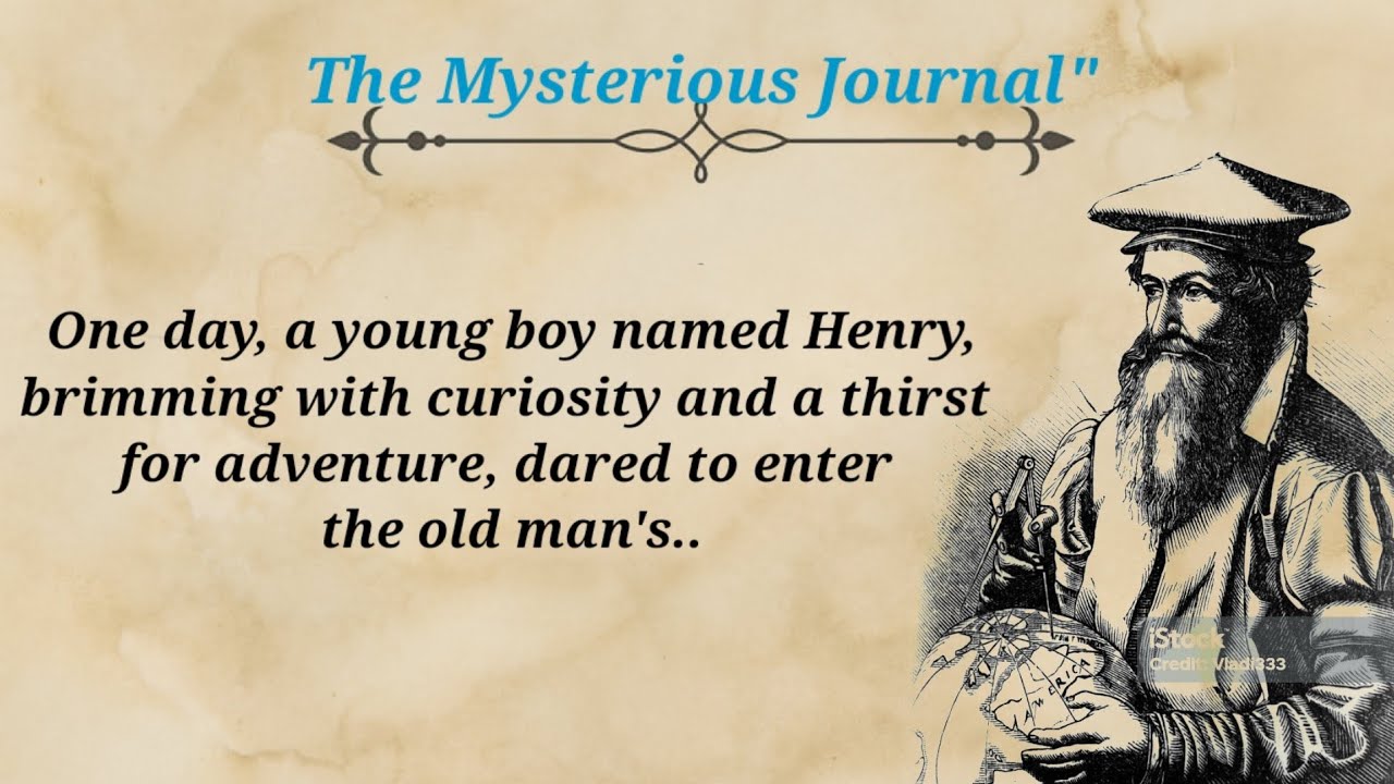 The Mysterious Journal||english listening practice||Daily english story ...