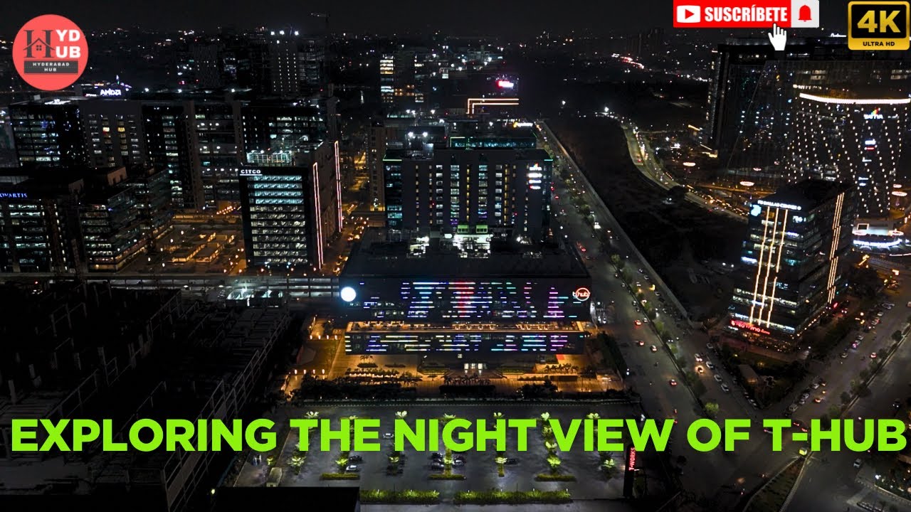 T Hub Night view || Hitech City Night View || Hyderabad - YouTube