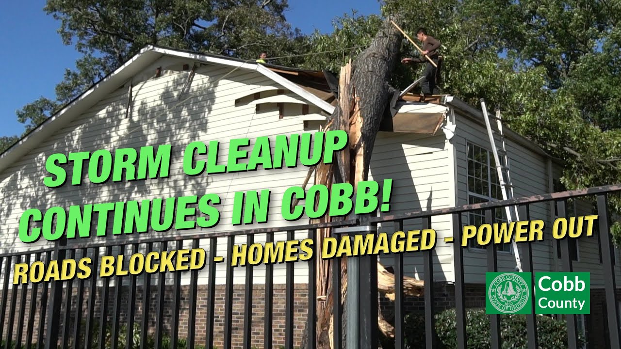 Storm Cleanup Continues in Cobb - October 29, 2020 - YouTube