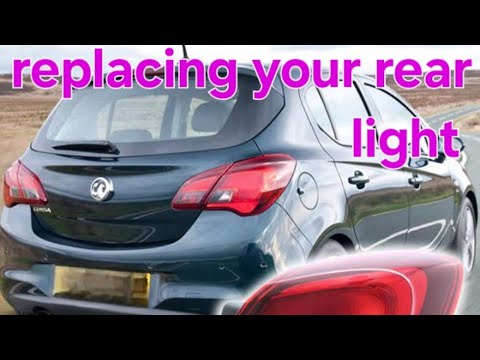 Vauxhall Corsa rear light removal and replacement - YouTube