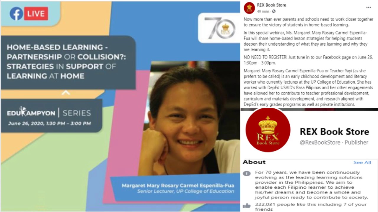 Rex bookstore Webinar home-based lesson strategies for helping students ...