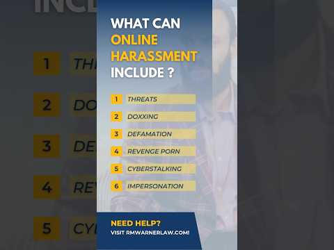 What Can Online Harassment Include?