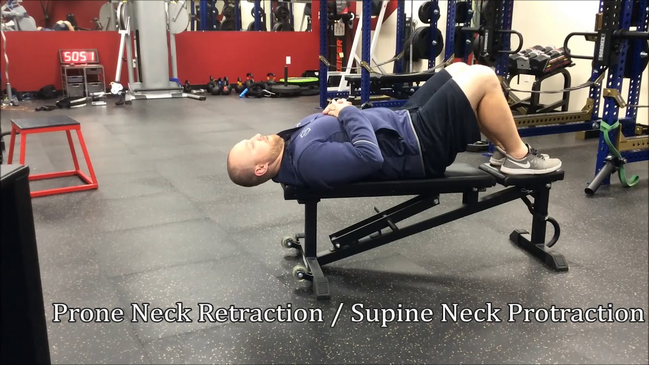 Lying Neck Protraction / Retraction - YouTube