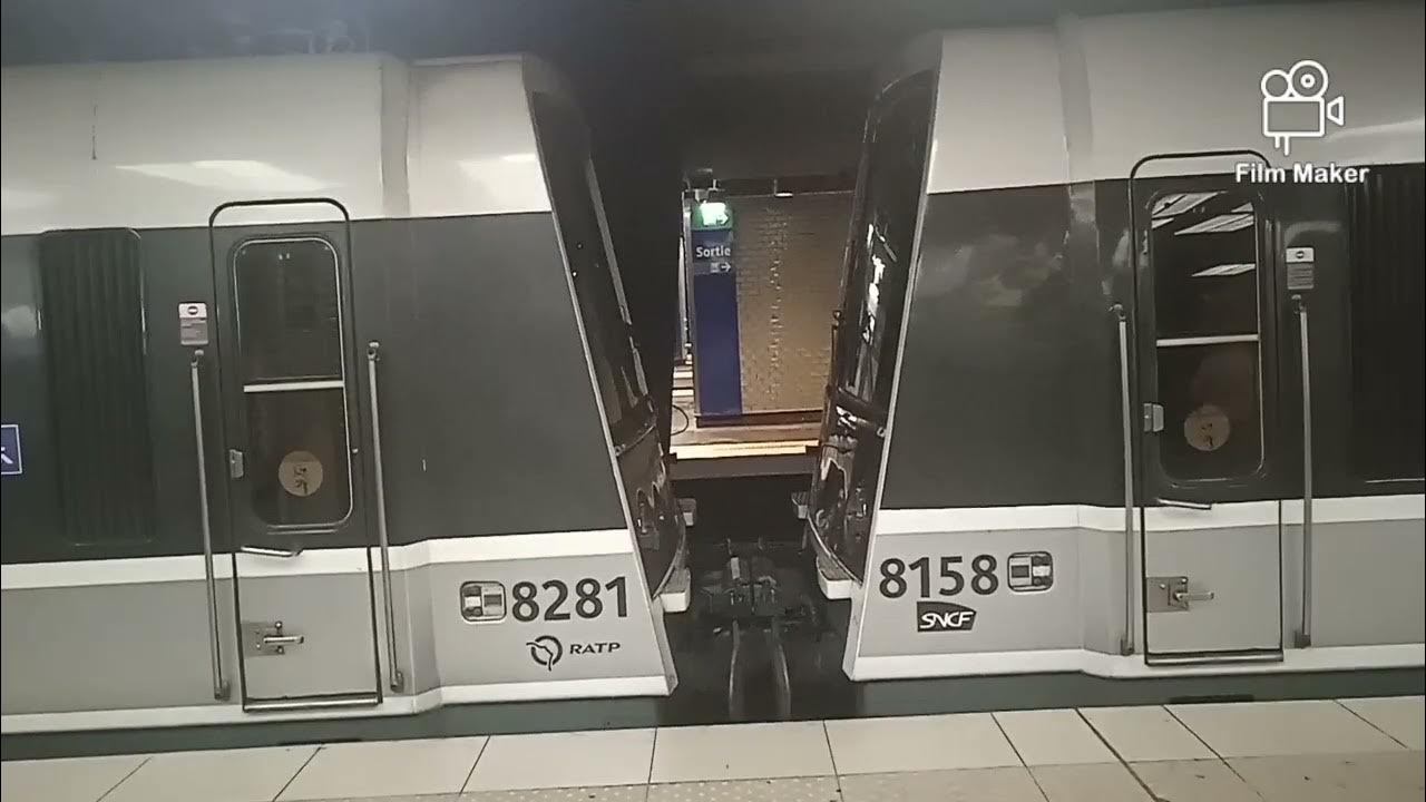 arriver & départ d'un MI79 à Châtelet les Halles (RER B) - YouTube