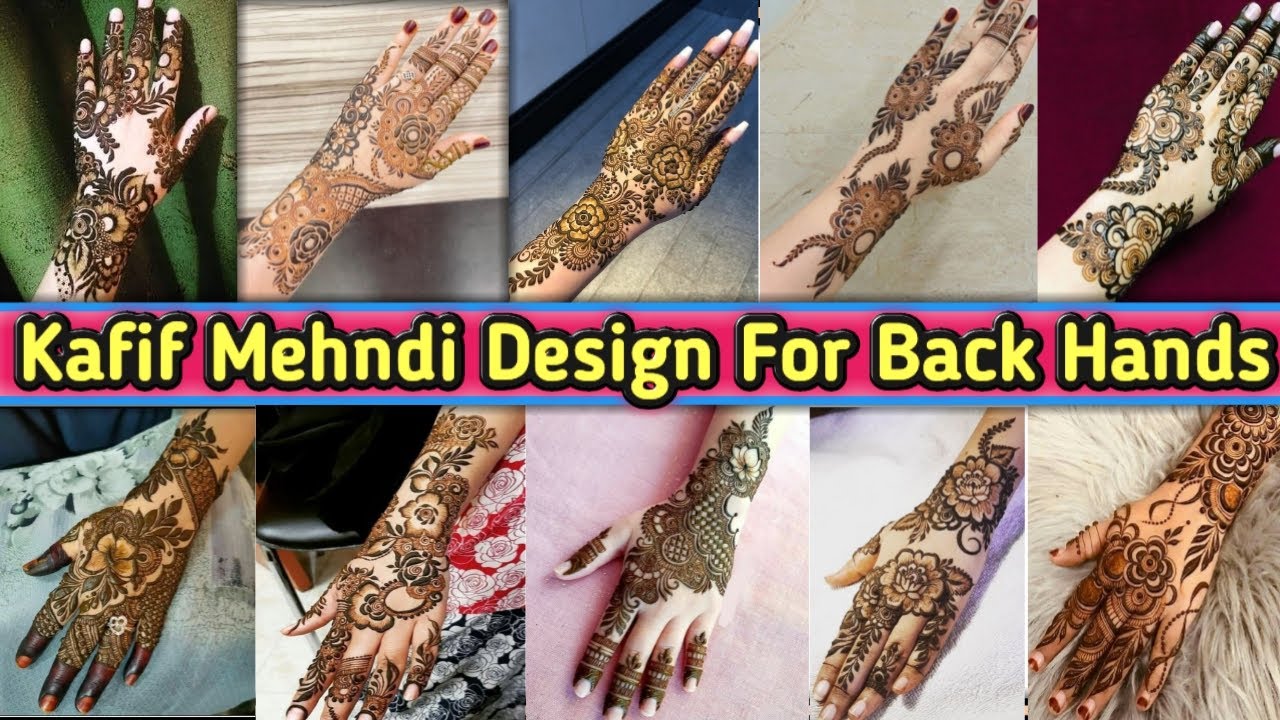 Kafif mehndi design for back hand| mehndi design 2024 @uniquefashion881 ...