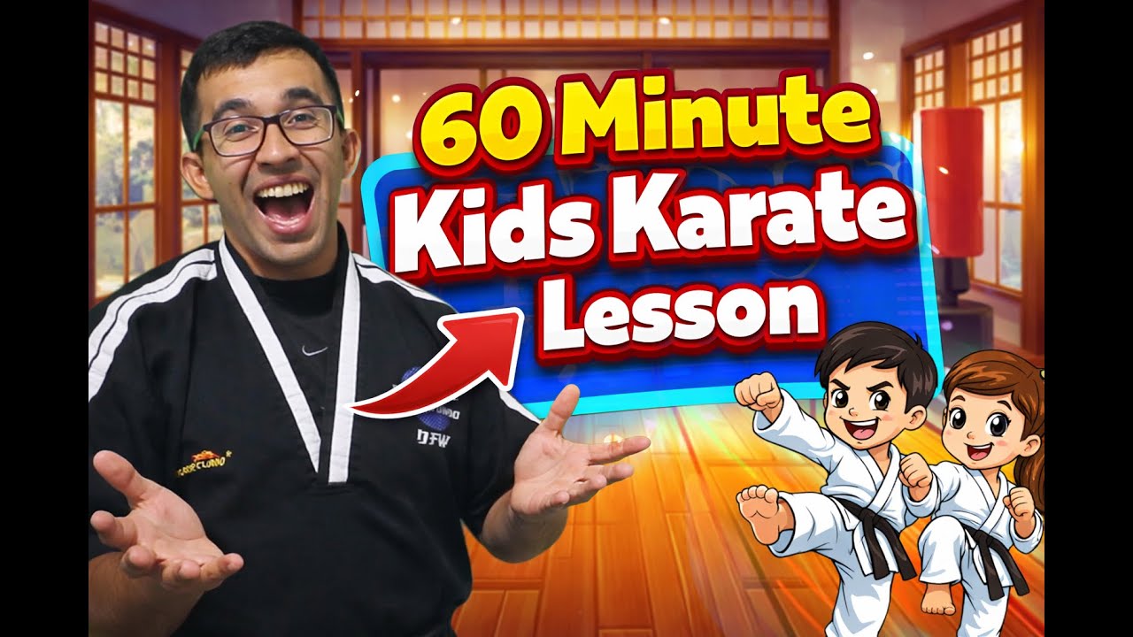 60 Minute Beginner Karate Lesson For Kids | Dojo Go - YouTube