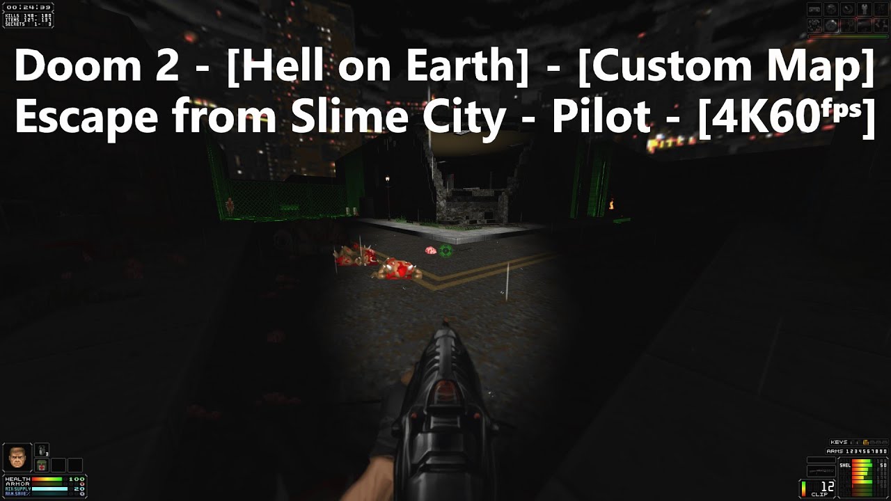 Project Brutality 3.0 - Doom 2 - Map: #0272 - Escape from Slime City - Pilot - [4K60ᶠᵖˢ] - YouTube