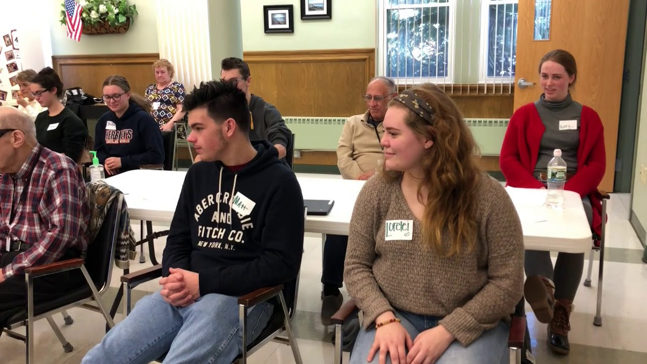 Joseph Case High School visits Swansea Council on Aging - YouTube