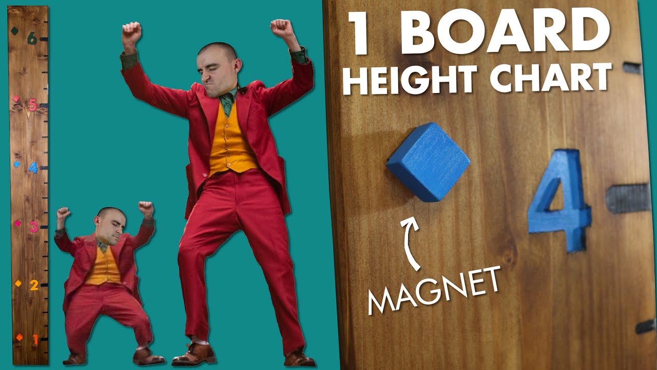 Make A Height Chart Using Only 1 Board! - YouTube