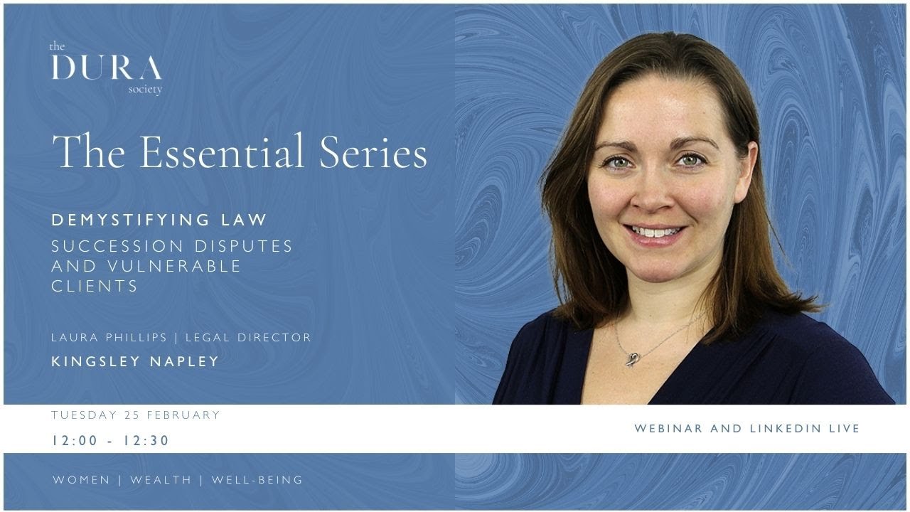 The Essential Series | Succession Disputes & Vulnerable Clients - YouTube