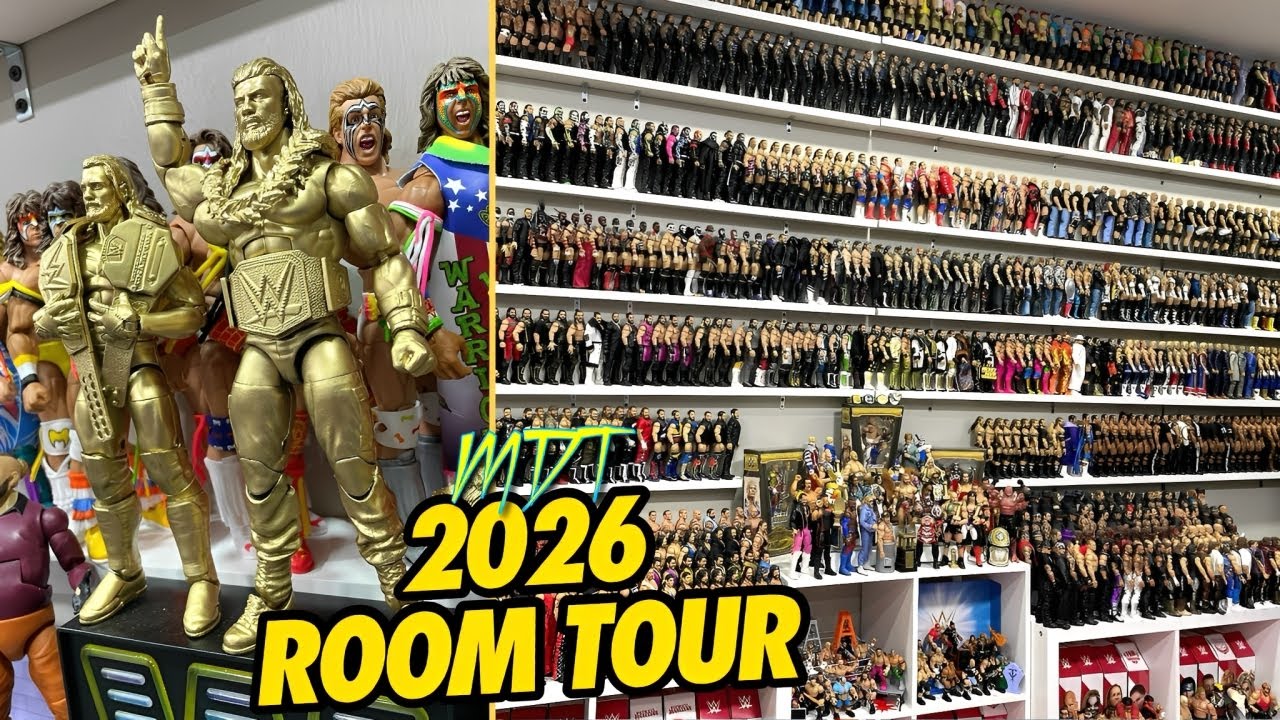 INSANE 3000+ WWE FIGURE ROOM TOUR 2026 - YouTube