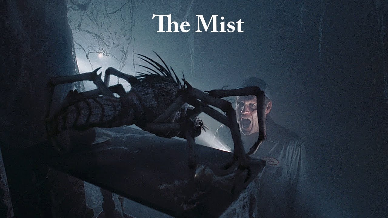The Mist: In the pharmacy. Giant spiders and their human cocoons ...