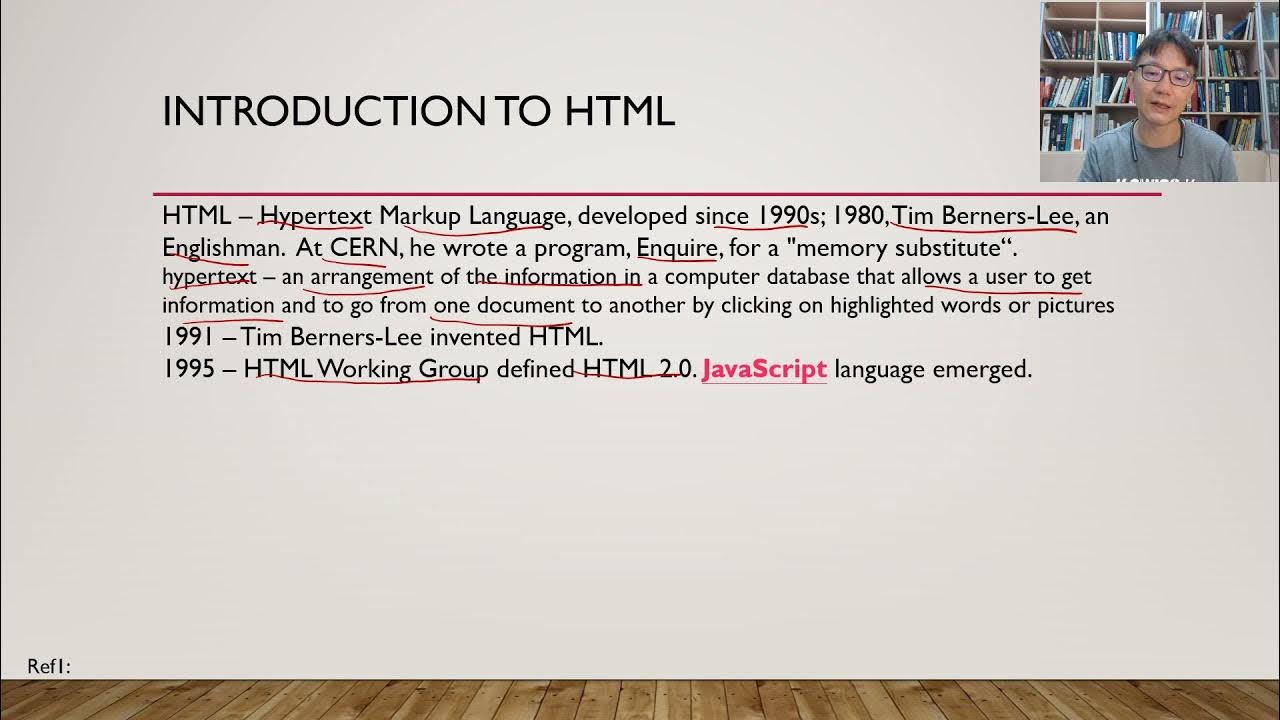 Lec36 計算機概論(一) Week06 HTML Markup Language, Introduction To HTML - YouTube