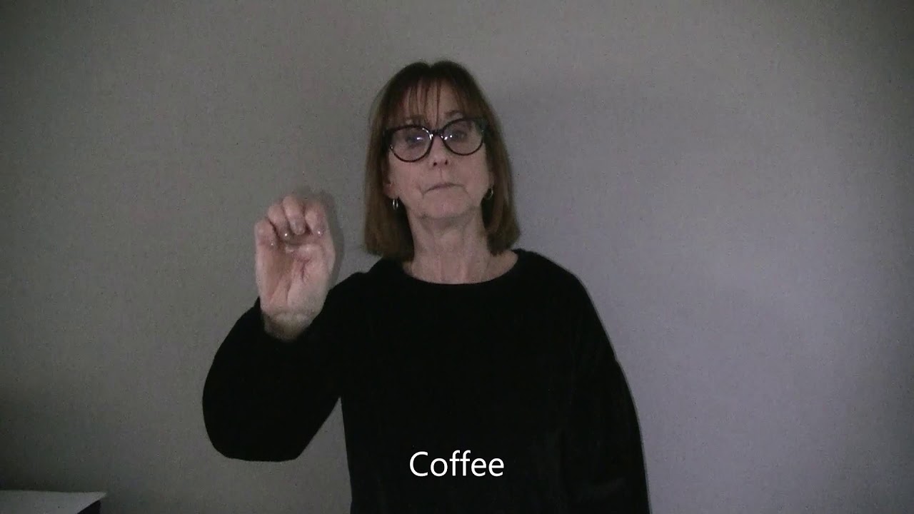 ASL 1 Unit 5 Sign for "Coffee" including fingerspelling - YouTube