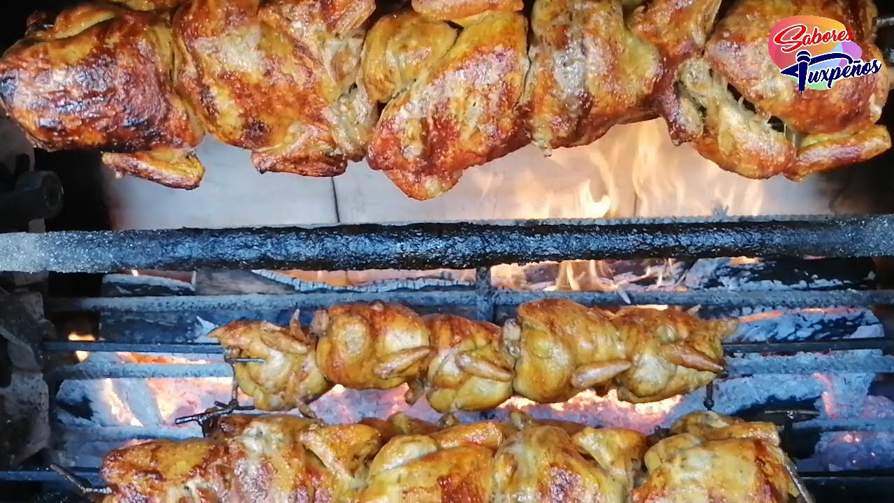 POLLOS A LA LEÑA una TRADICION para TURISTAS l TUXPAN VERACRUZ - YouTube