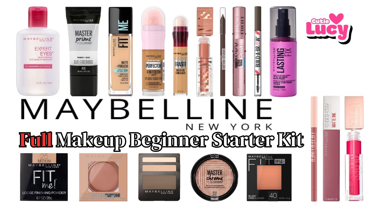 Maybelline Full-Makeup Beginner Makeup Starter Kit 💄💗 - YouTube