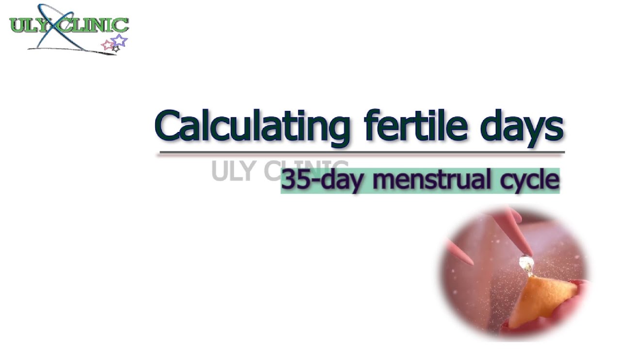 Fertile days for a 35-day menstrual cycle - YouTube
