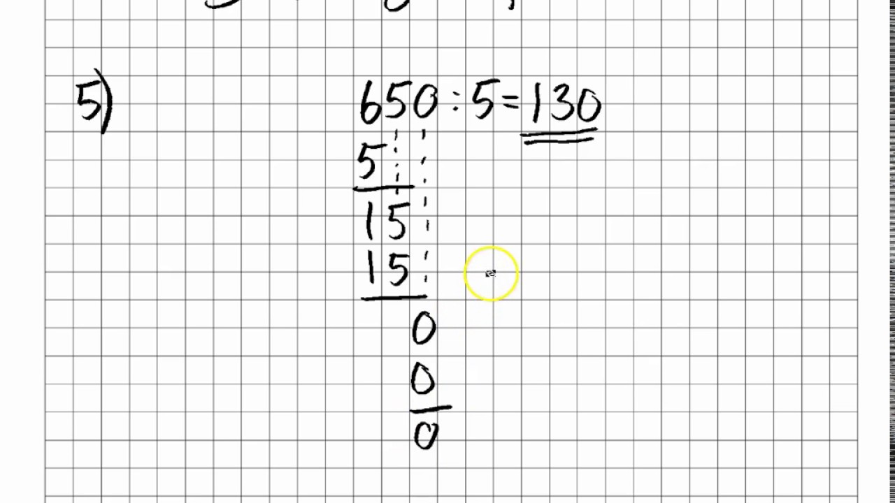 Divisjon for hånd - YouTube