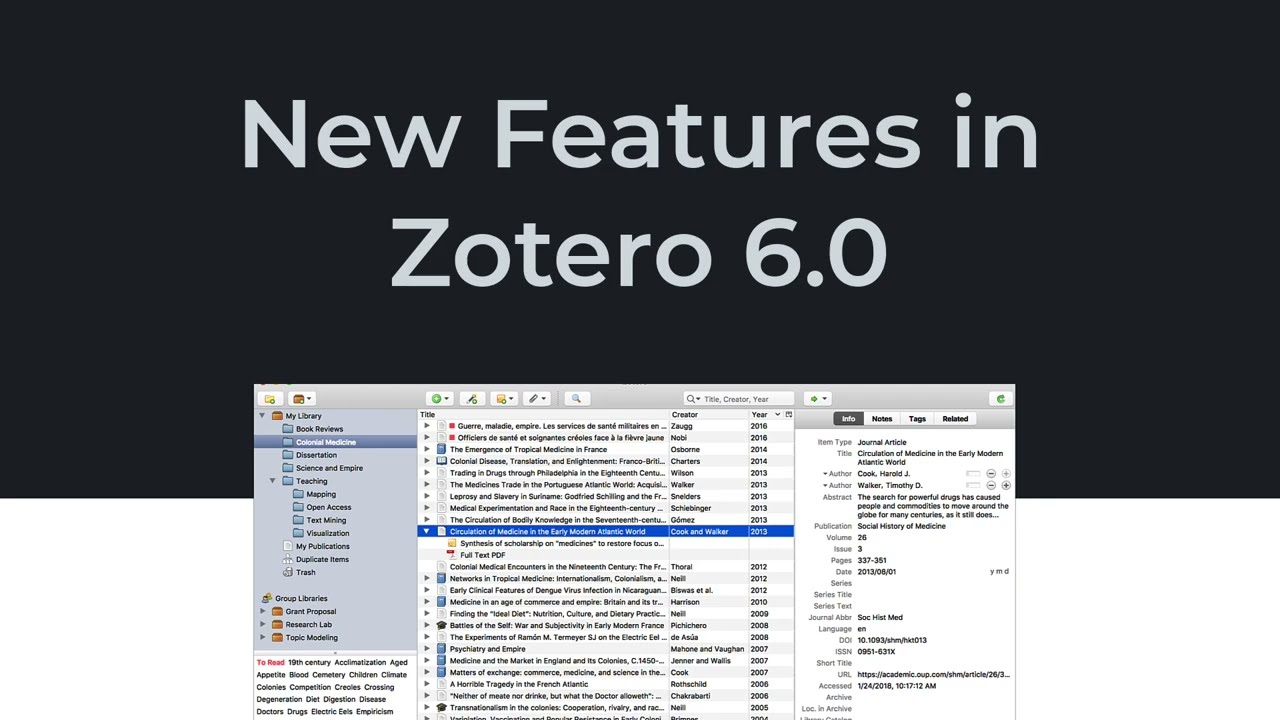 Zotero 6.0 | Packed with cool new features - YouTube