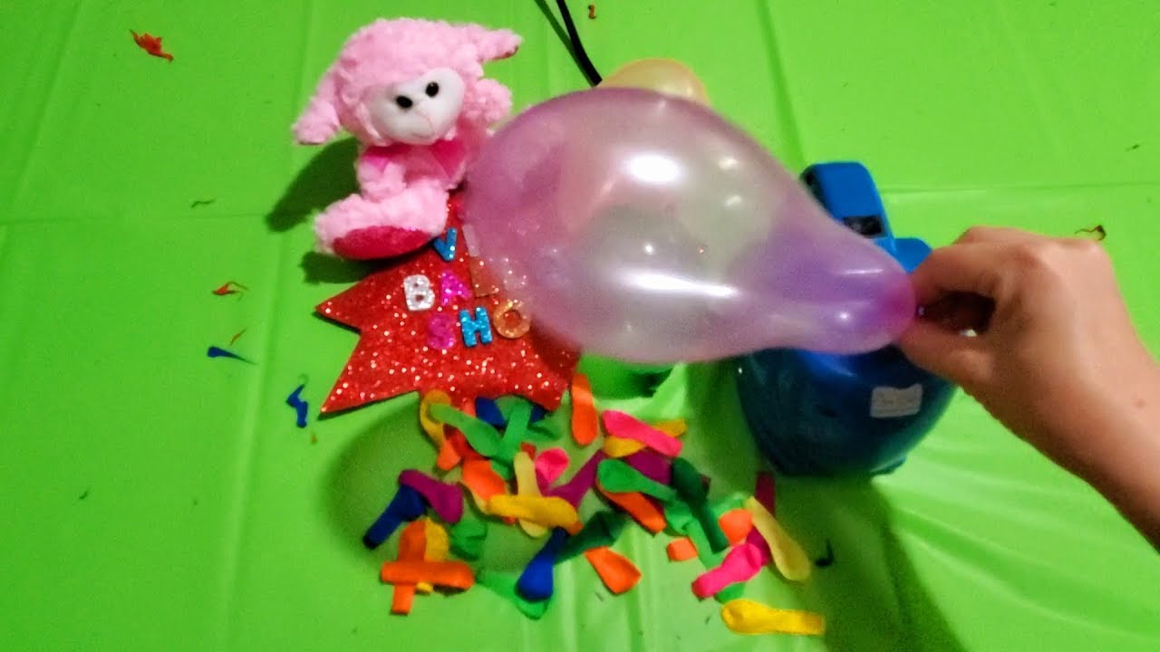 SMALL BALLOON INFLATION DEFLATION AND POPPING!!!! - YouTube