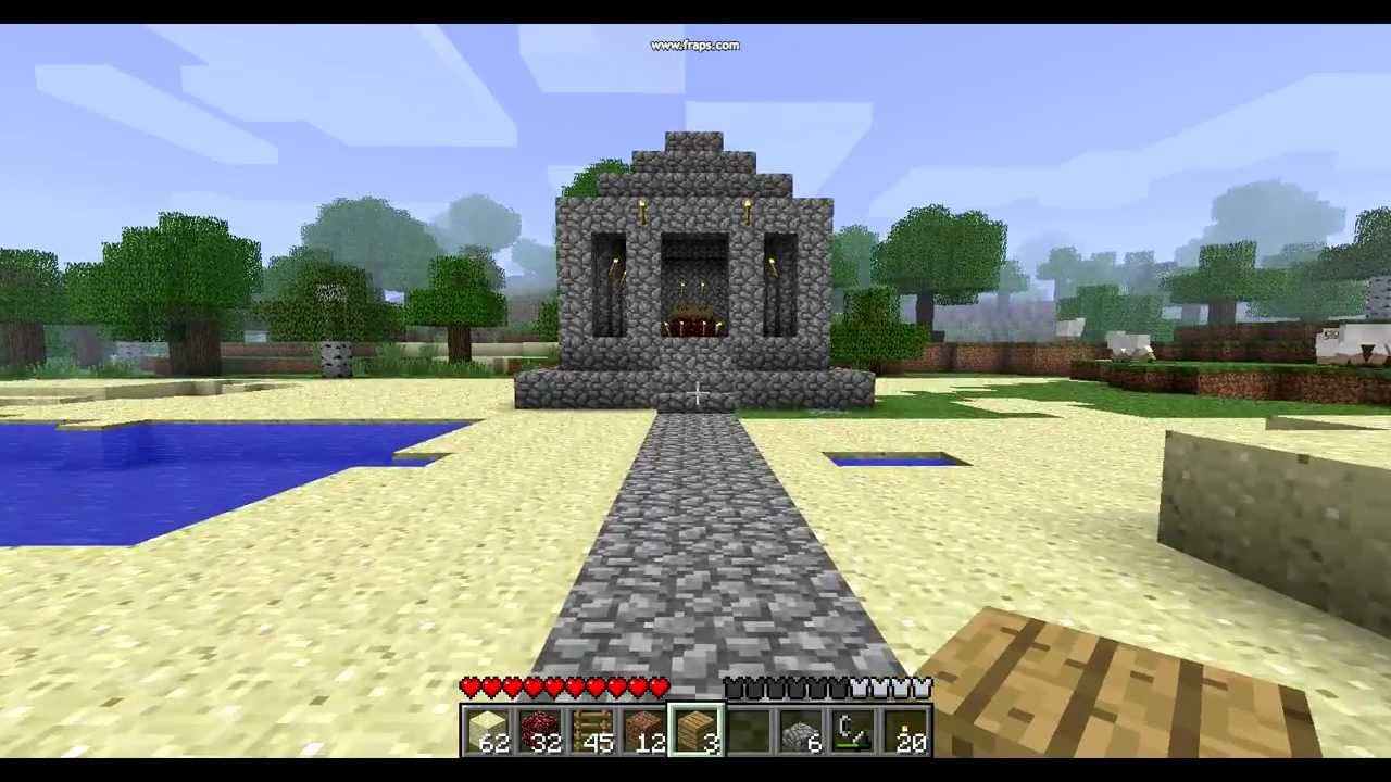 minecraft herobrines grave dansk - YouTube