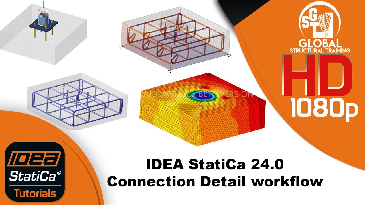 IDEA StatiCa 24.0|| Complete RCC footing design || Connection Detail workflow - YouTube