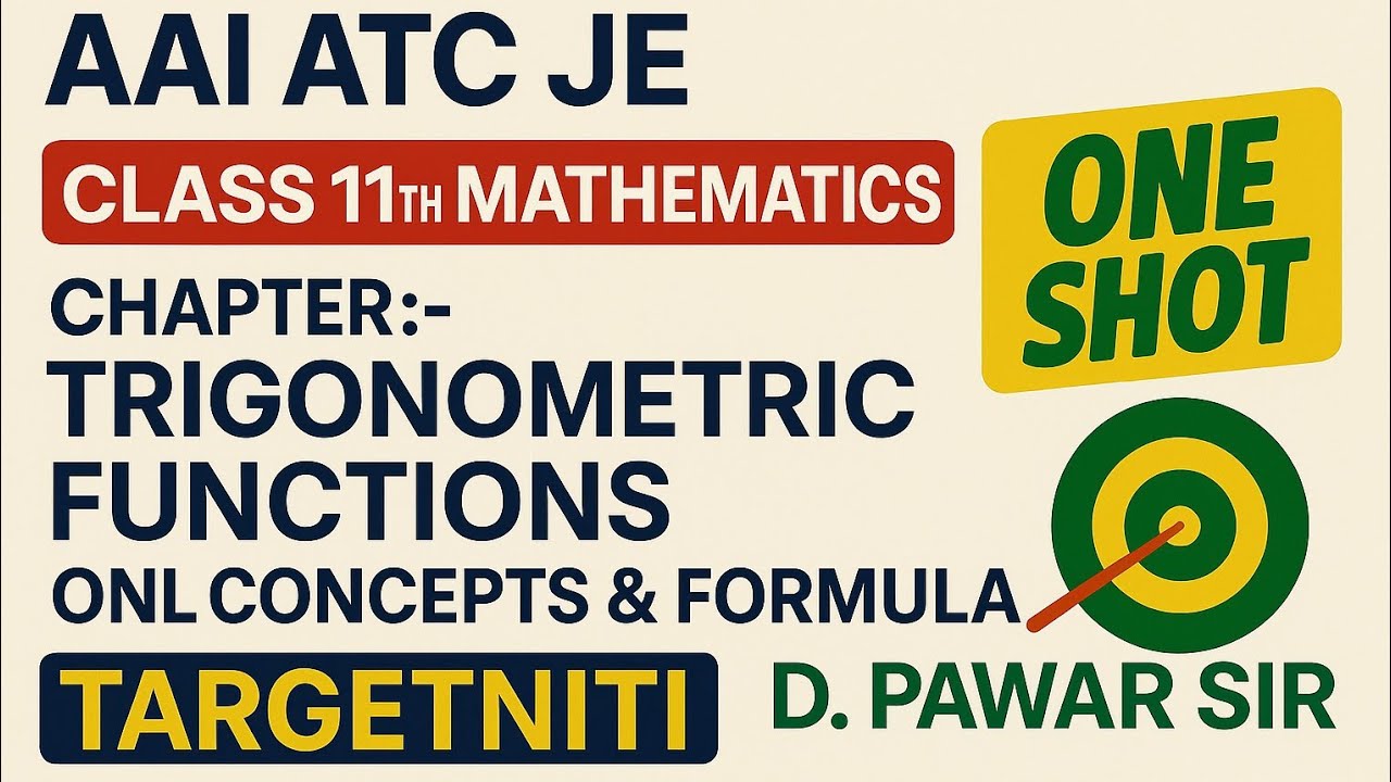 Trigonometric Functions all concepts & formula chapter 3 class 11th ...