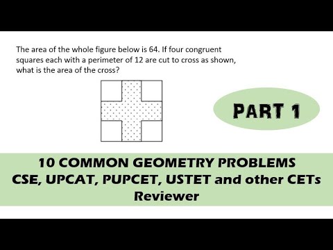 10 EXAMPLES - Geometry - CSE, UPCAT, and other CETs Reviewer - YouTube