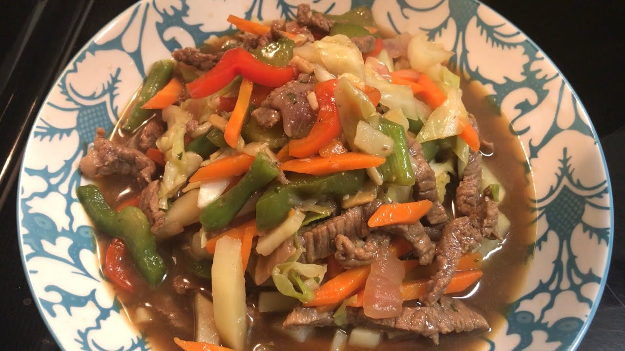 Beef Strips with Vegetables Stew - YouTube