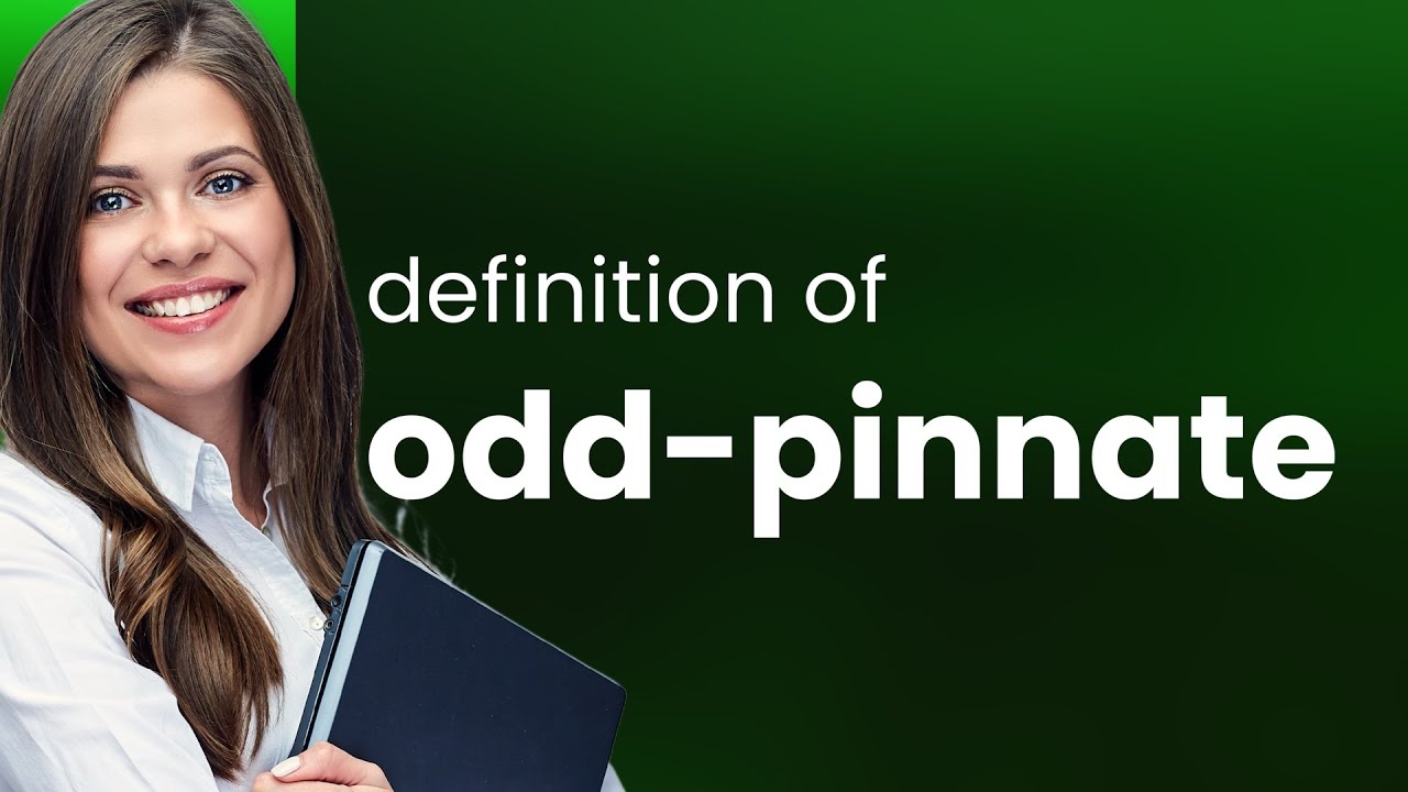 Odd-pinnate • what is ODD-PINNATE definition - YouTube