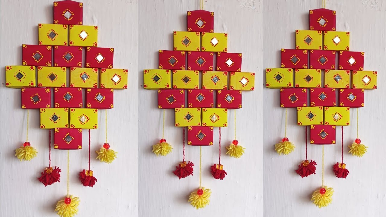 Wall hanging diy Using matchbox/Home Decor Ideas 💡 - YouTube