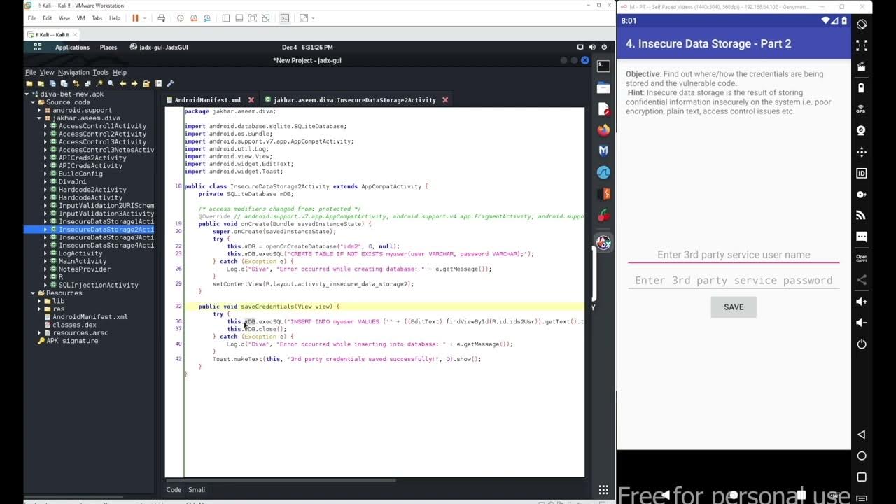4.4 DIVA Beta Application Scenario - Insecure Data Storage Part 2 - YouTube