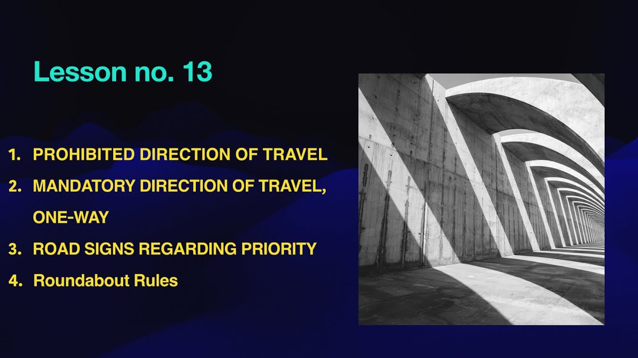 Theory of driving licence Belgium. Lesson no. 13 - YouTube