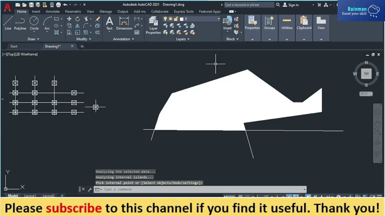 How To Find The Area Of An Irregular Shape In AutoCAD Use Of Block How To Find The Area Of An Irregular Shape In AutoCAD Use Of Block