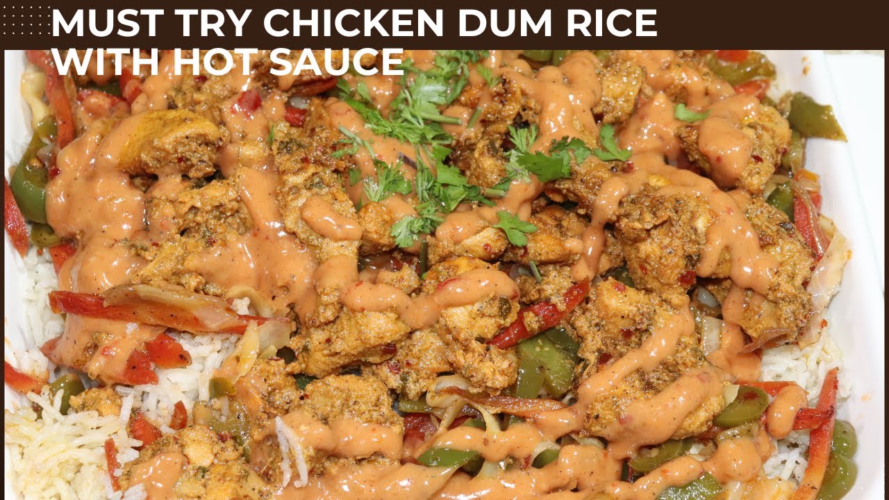 restaurant style chicken dum rice with veggies || black pepper dum ...