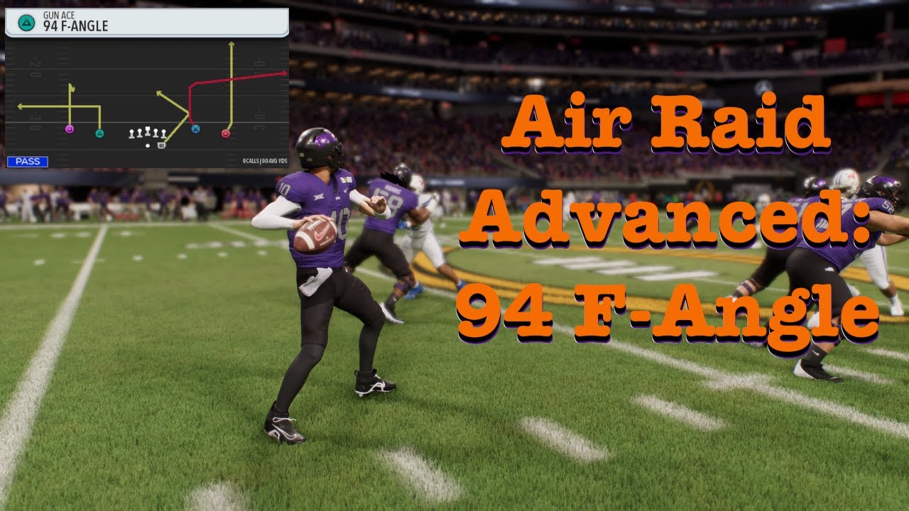 Air Raid Advanved: 1 Play TD w/ Y Sail F-Angle in College Football 26 ...