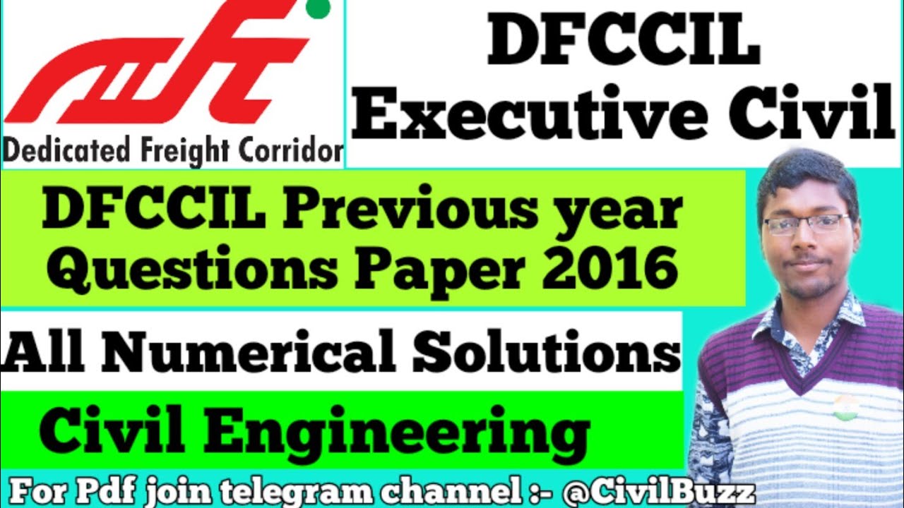 DFCCIL Previous Year Questions Paper 2016 || All Numerical Solutions ...