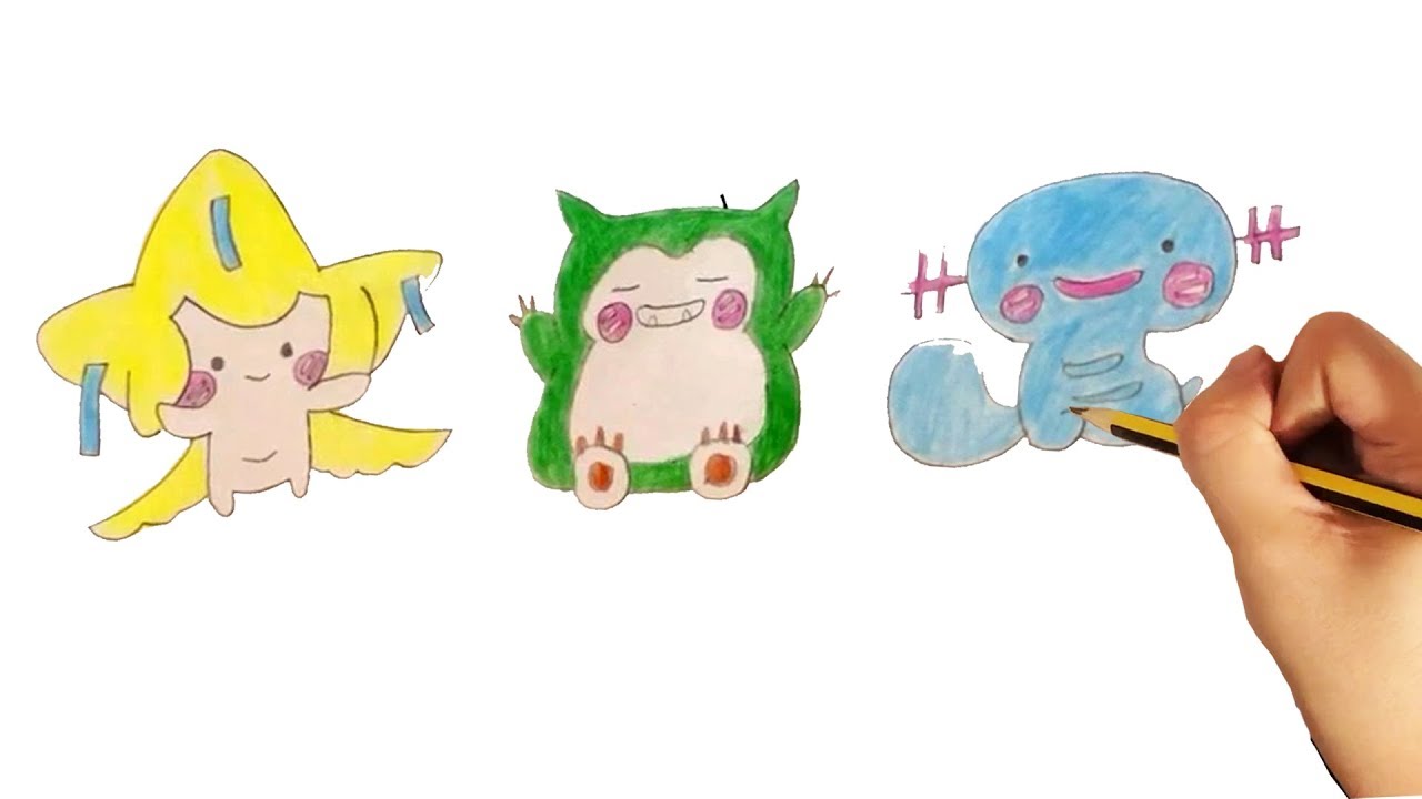 how to draw a cute pokemon part 2 - YouTube