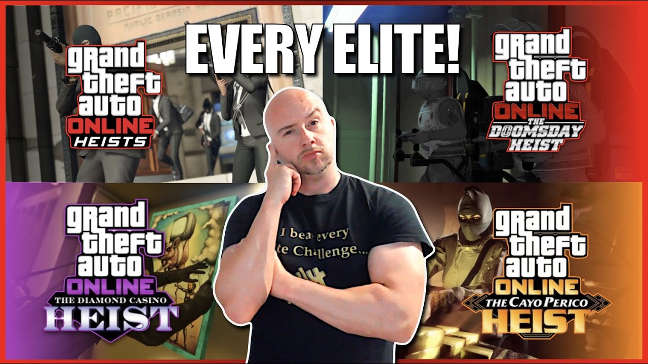 EVERY GTA Online Heist Elite Challenge Completed in ONE Live Stream ...