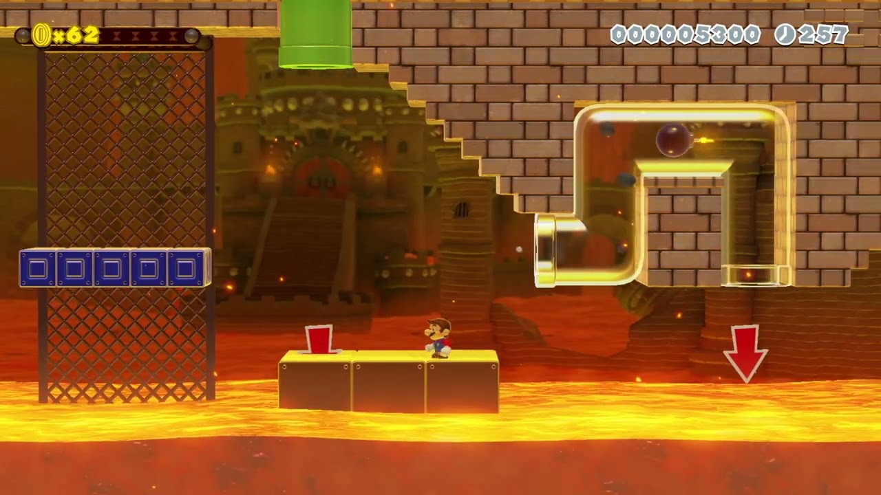 [SM2DW] 4-5 Bomb-Block Bastion by Mario 2D 🍄 Super Mario Maker 2 Switch ...