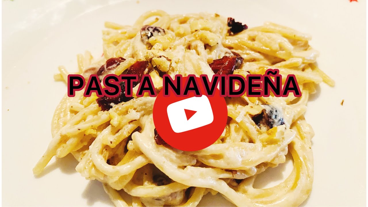 Pasta Navideña en salsa de nuez y arándanos - YouTube