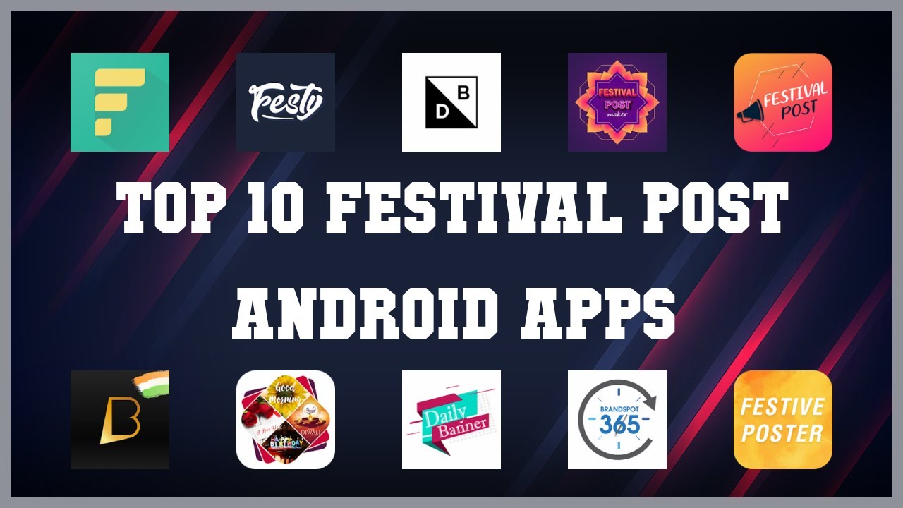 Top 10 Festival Post Android App | Review - YouTube