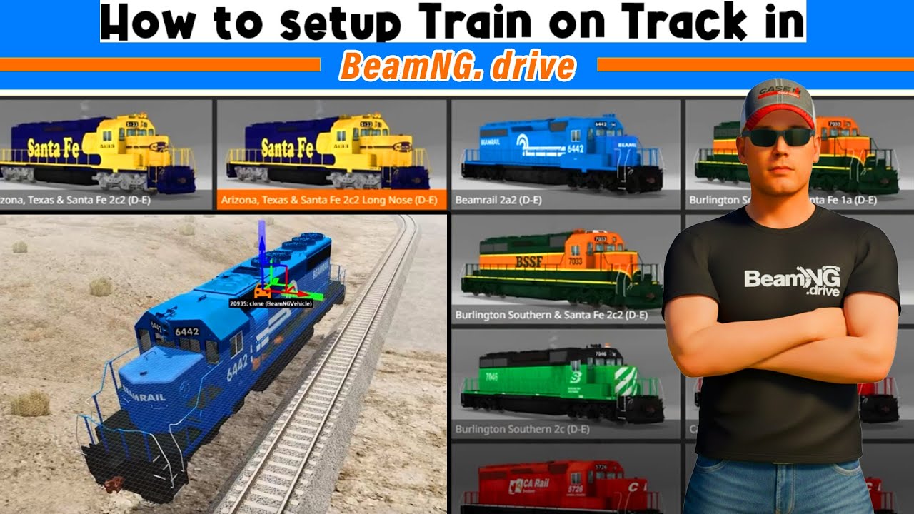 Place Trains on Tracks in BeamNG.drive 🔥 — Easy Complete Tutorial - YouTube