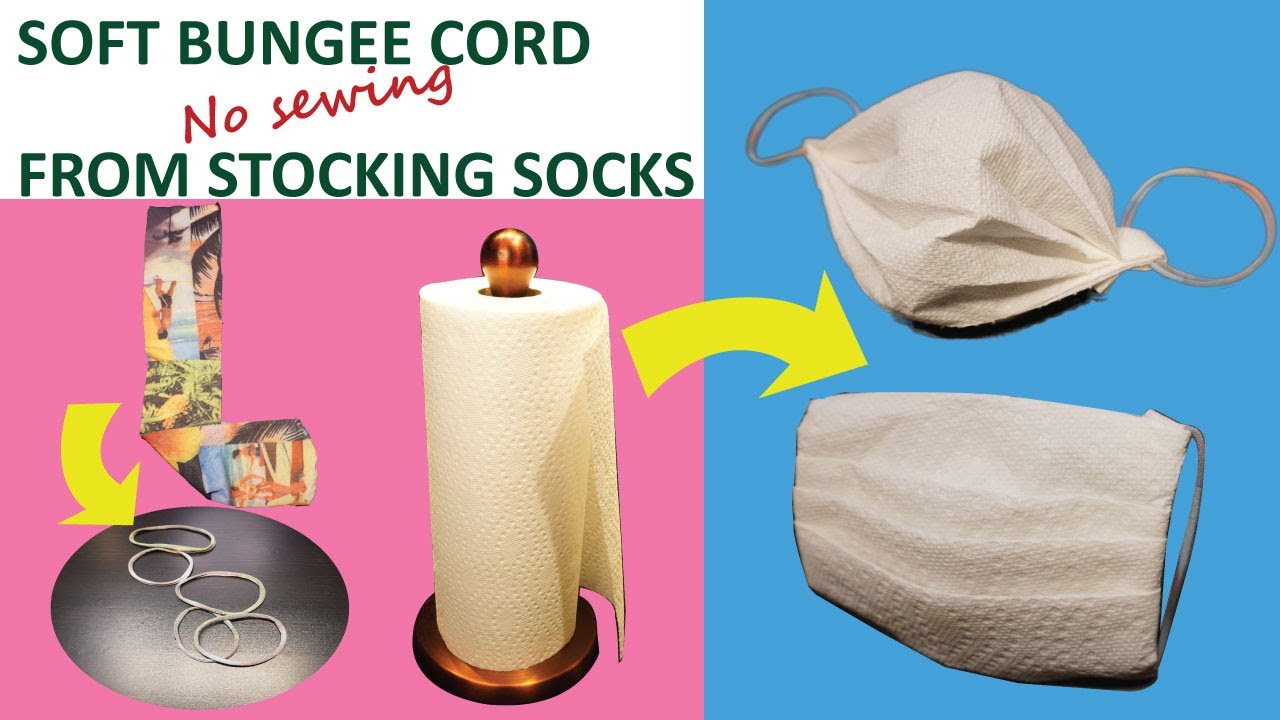 How to make Disposable Mask with Stocking Socks & kitchen paper in 2 ...