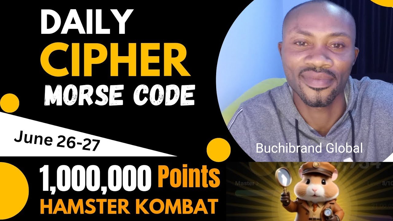 Hamster Kombat Daily Cipher Today June 26 | Earn 1,000,000 hamster ...