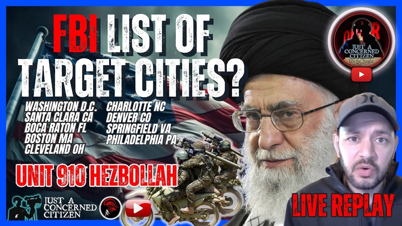 US CITIES FBI WARNS OF POSSIBLE TERRORIST ATTACK? UNIT 910 HEZBOLLAH ...
