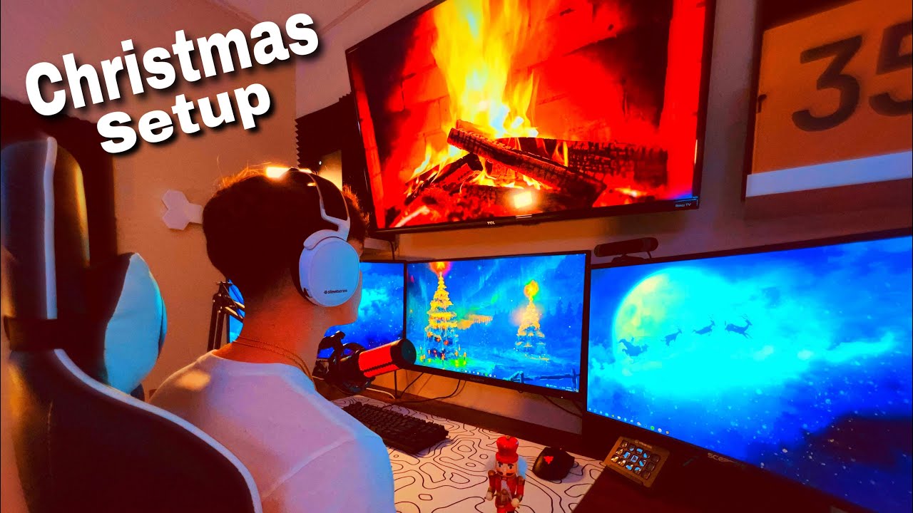 Transforming My $10,000 Gaming Setup For Christmas - YouTube