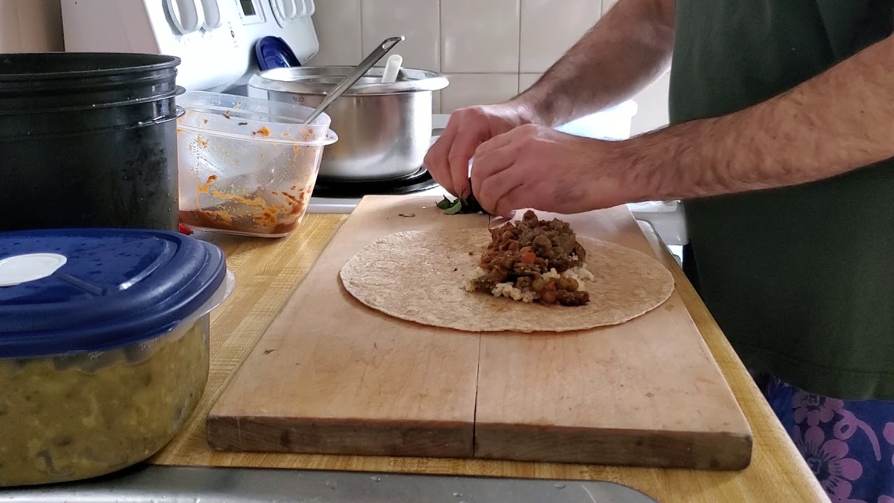 Cooking Chapati Burrito Wrap 0001 - YouTube