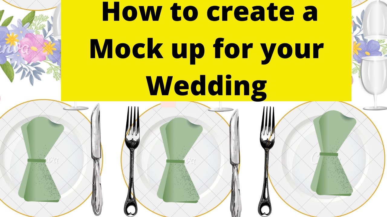 How to create a mock up/ layout for your wedding! - YouTube